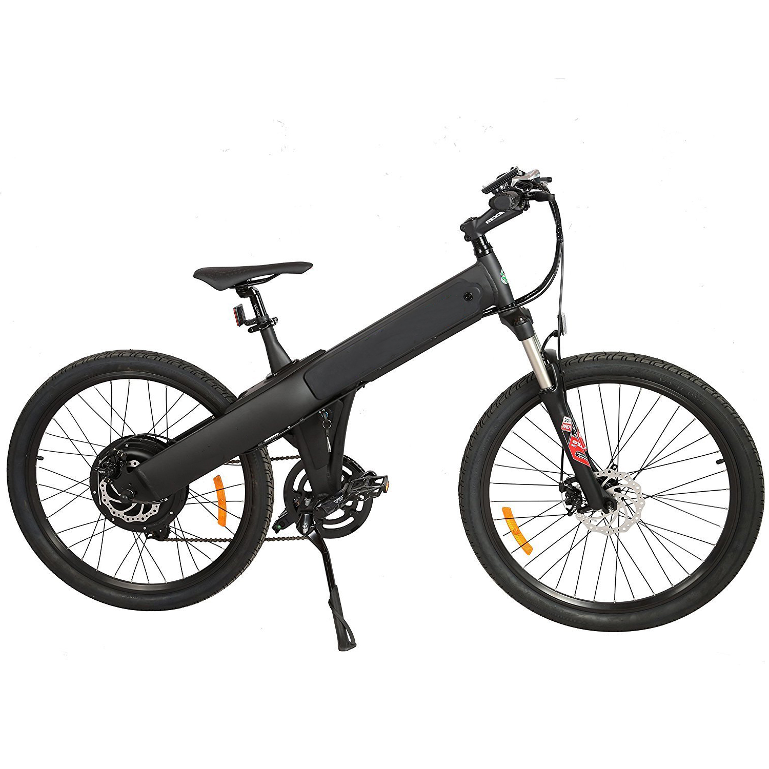 E go Electric Bike Matt Black Electric Bicycle Mountain 500w GearScoot